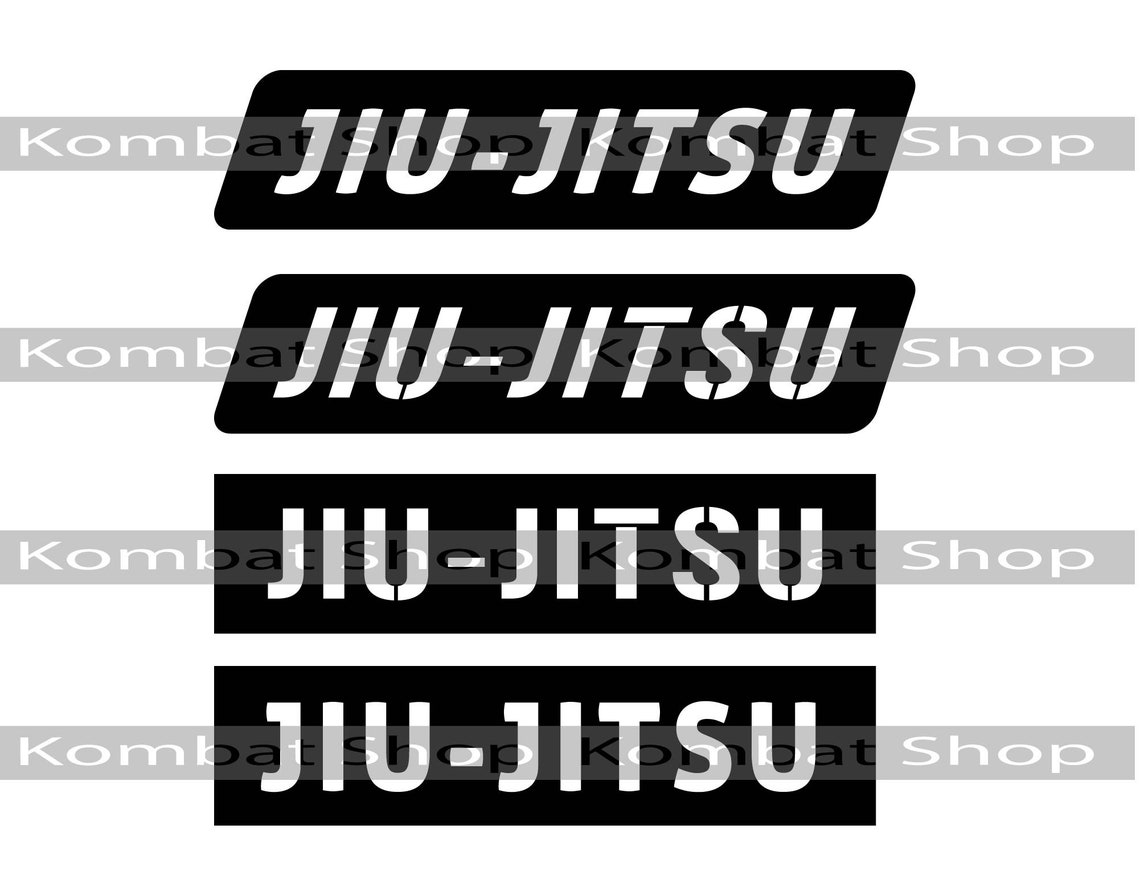 4-pack Simple Jiu Jitsu SVG, Digital File, Cricut, Cameo Silhouette ...
