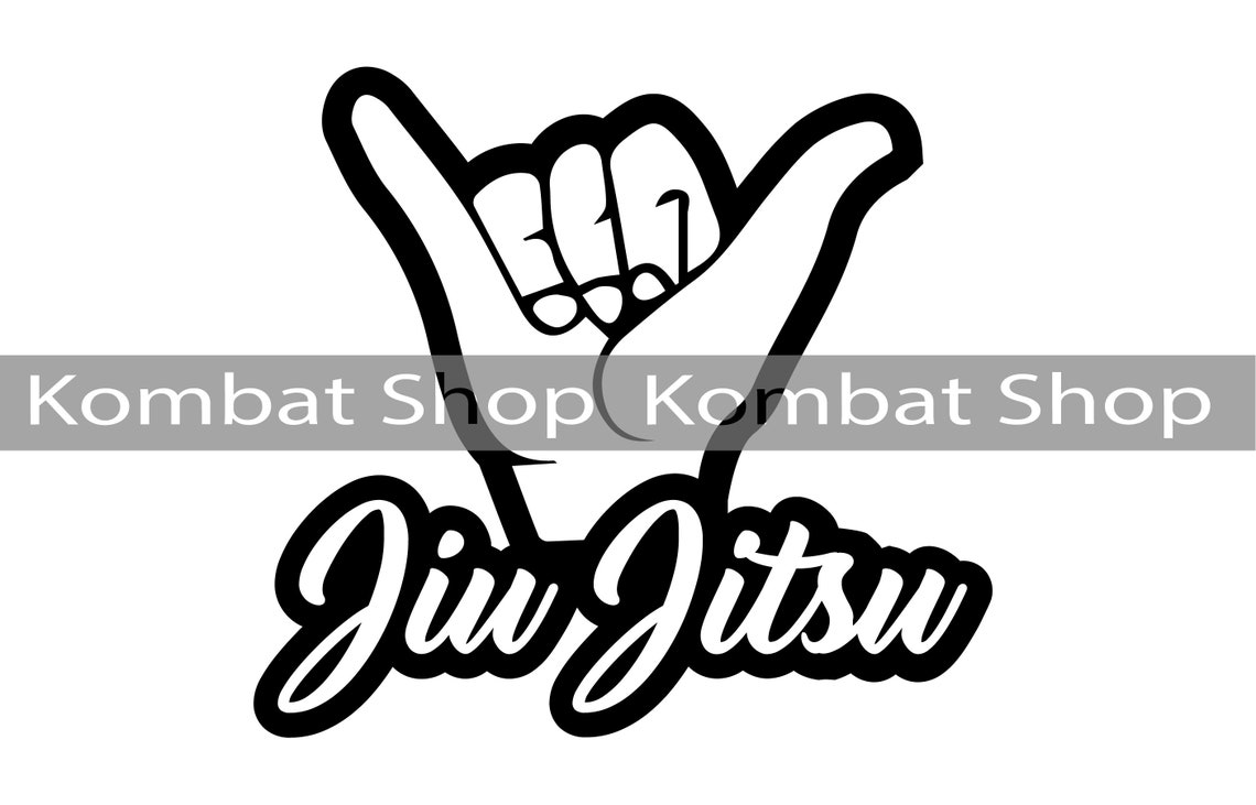 Jiu Jitsu Shaka SVG, Vector, Digital File, Cricut, Cameo Silhouette ...