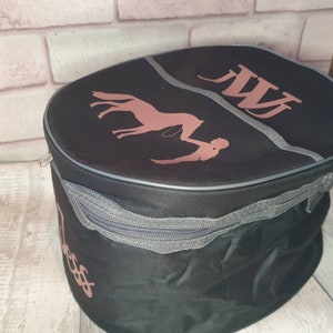 Personalised Horse Riding - Hat Lined Bag With a Front Pouch- Birthday ...