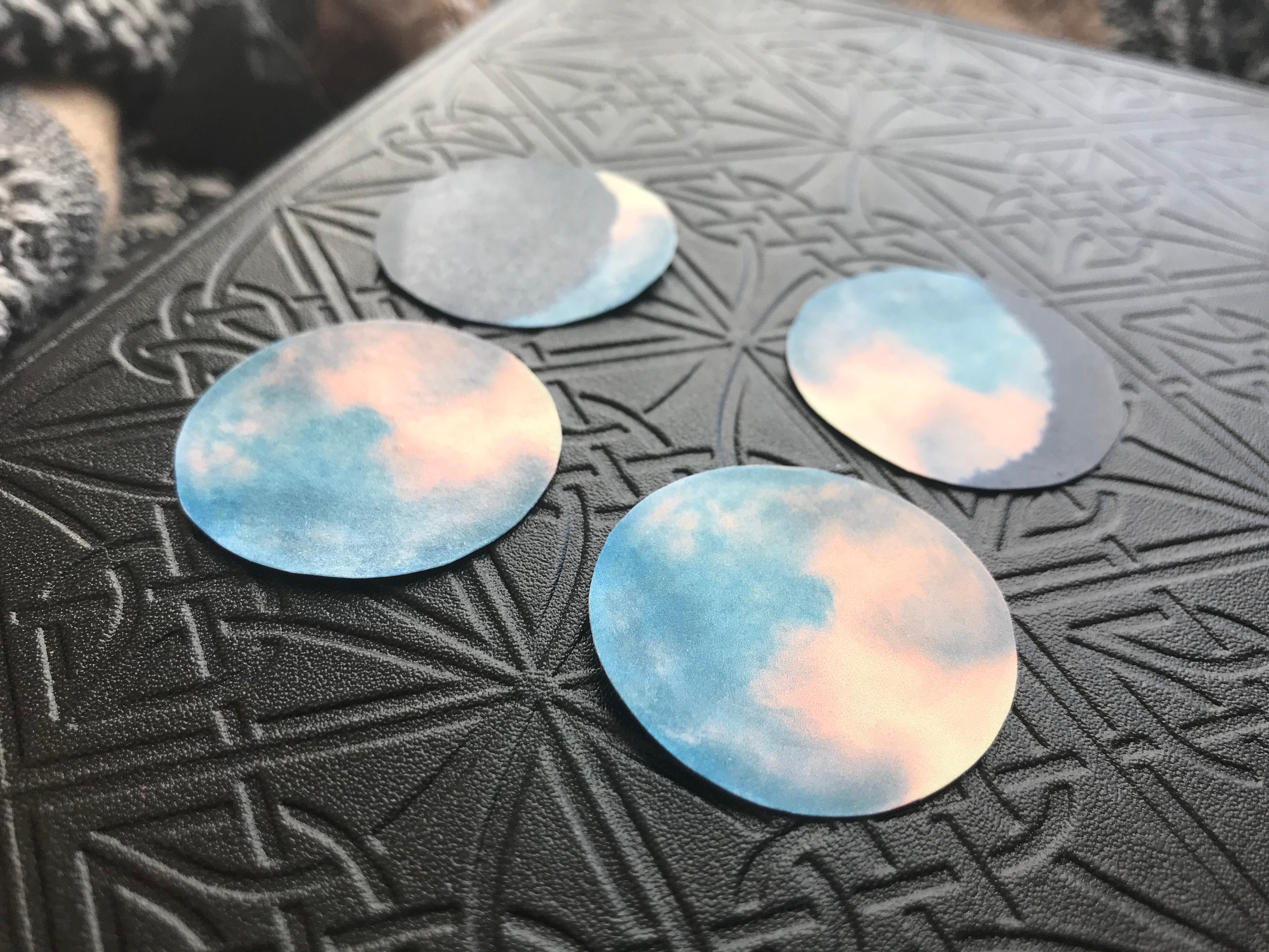 Phases of the Moon Lunar Phases Ethereal Moon Sticker Pack - Etsy