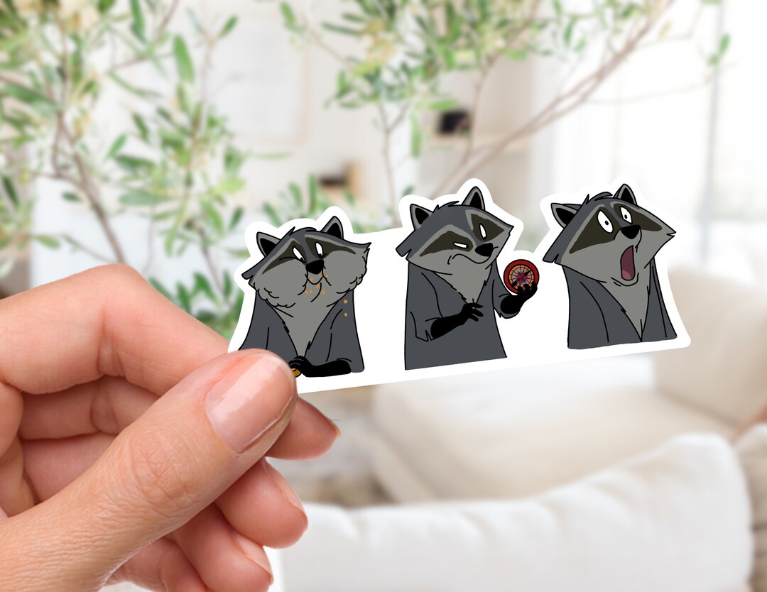 Faces of Meeko Sticker - Etsy