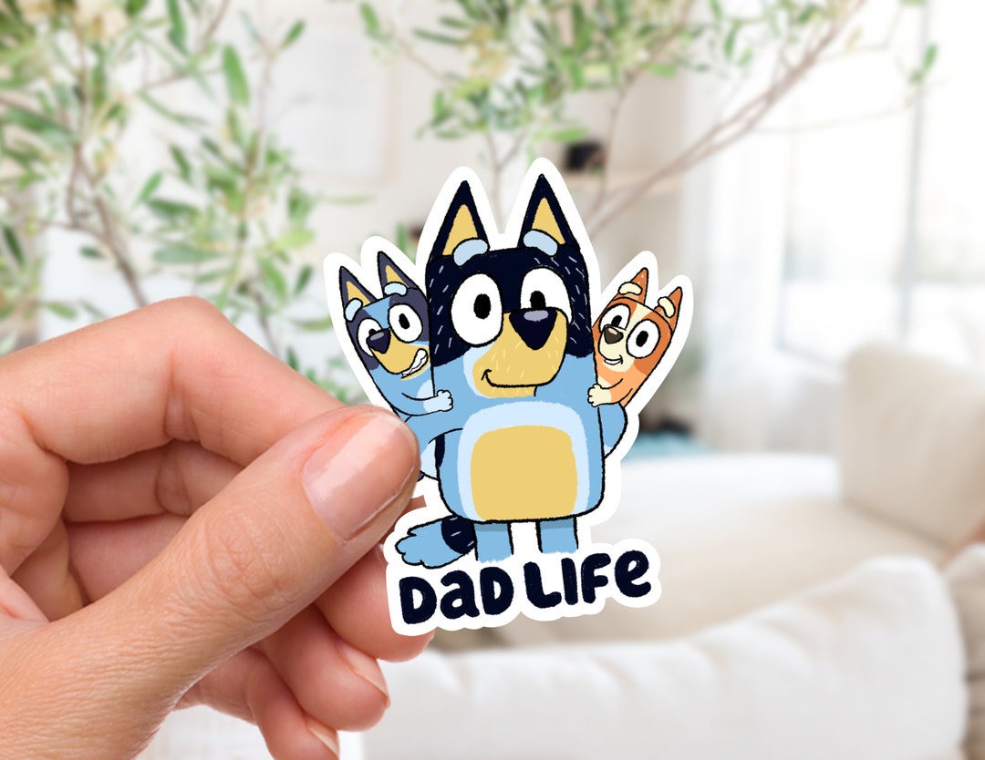 Bluey Dad Life Sticker - Etsy