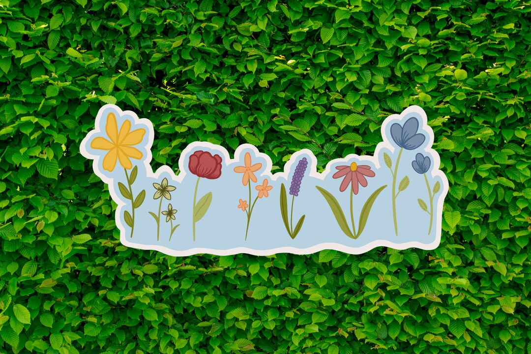Growing in the Flower Garden Sticker - Etsy