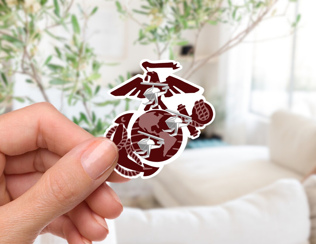 US Marines Paper Helicopter Sticker - Etsy