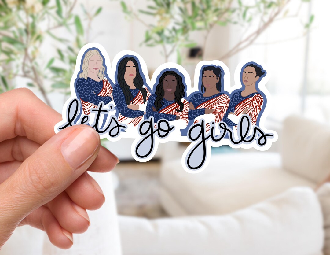 Let's Go Girls, Olympic Gymnastics Sticker - Etsy