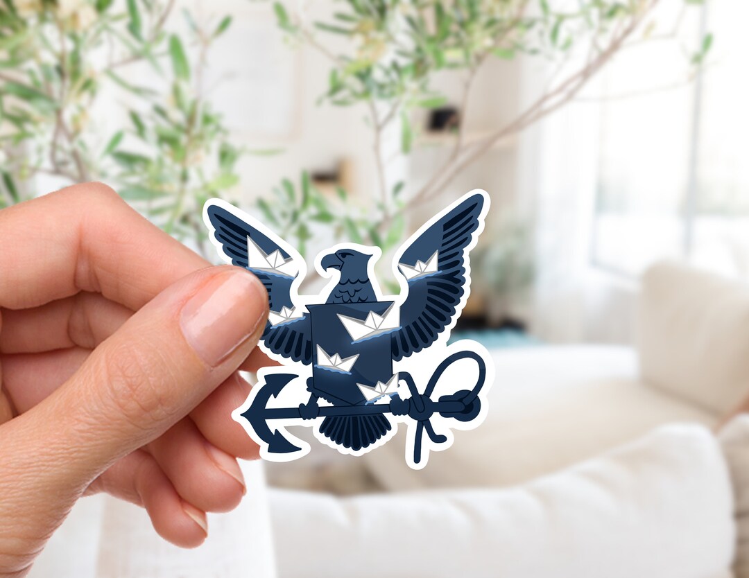 US Navy Paper Boats Sticker - Etsy