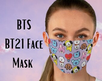 Bt21 Face Mask - Etsy
