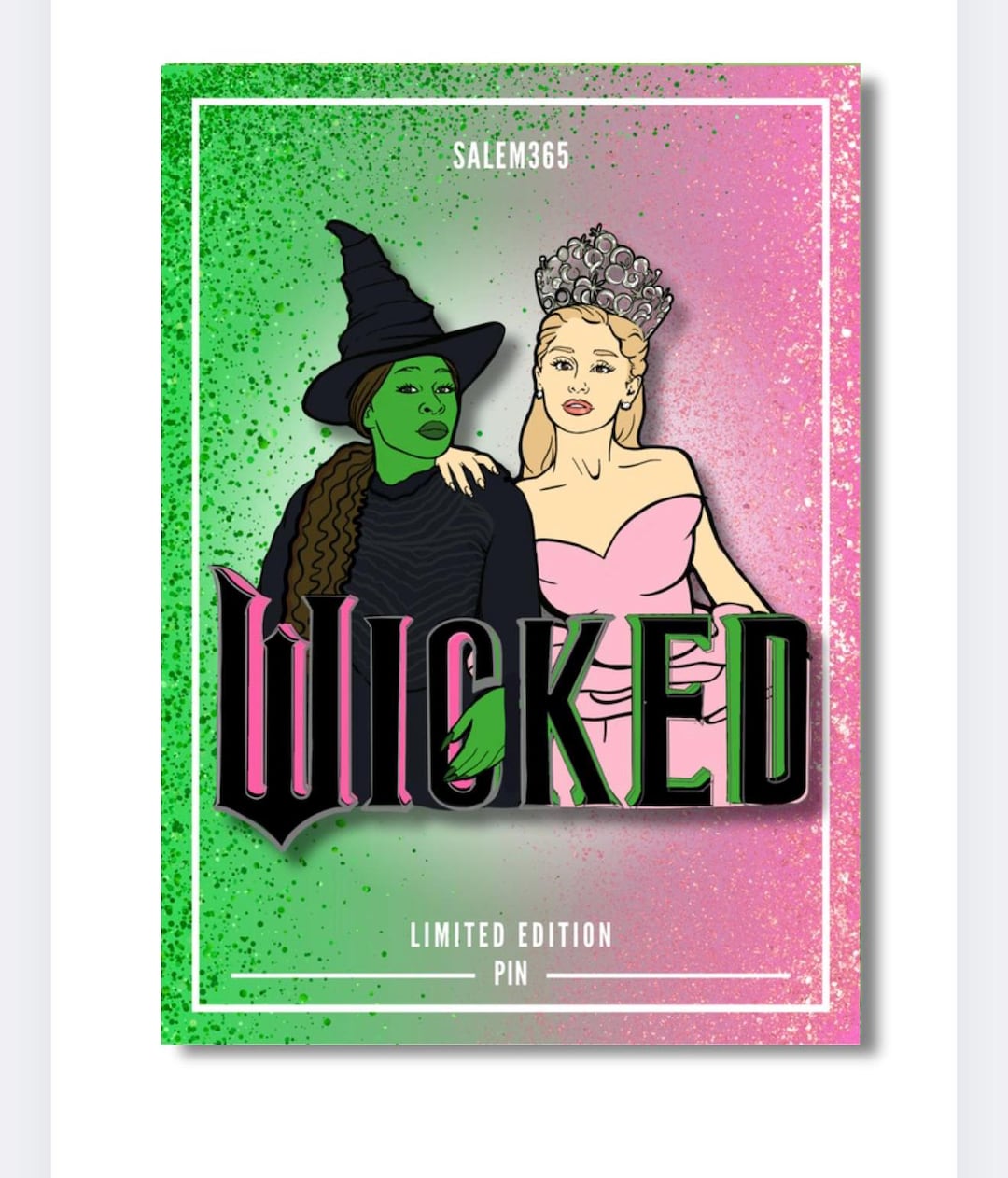 Wicked Inspired Pin Elphaba and Glinda Friendship Pin - Etsy