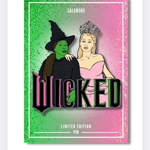 Wicked Inspired Pin Elphaba and Glinda Friendship Pin - Etsy