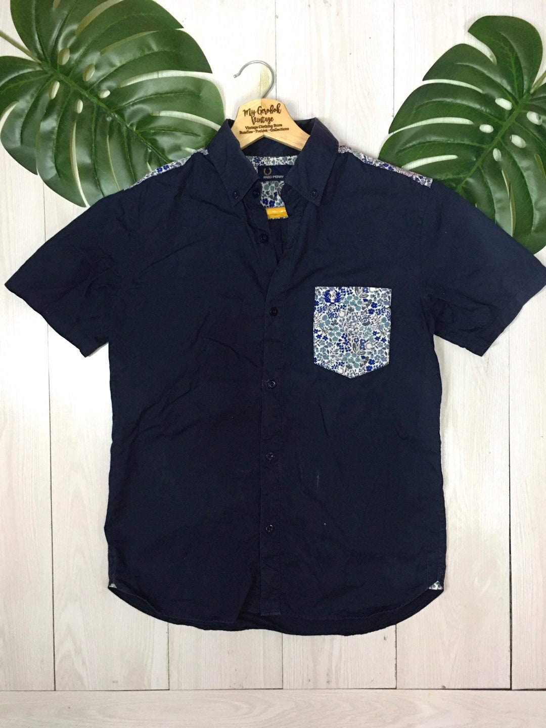 RARE!! Shirt FRED PERRY Floral - Etsy