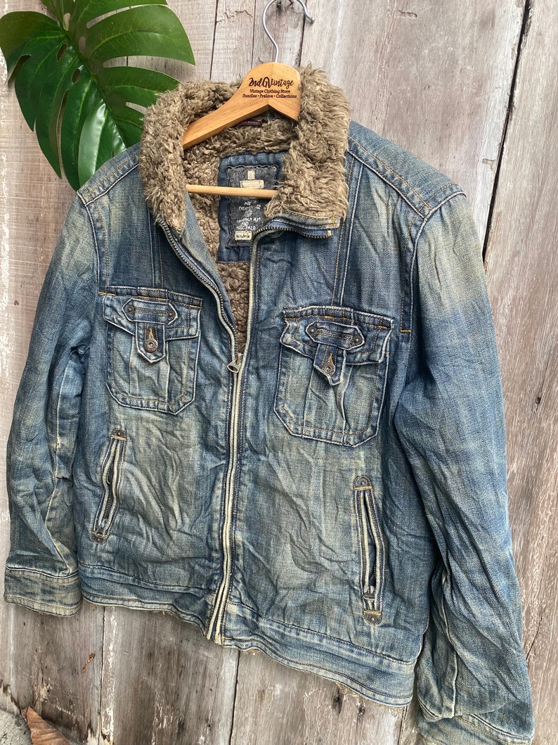 RARE!! Jacket Denim JEANS - Etsy