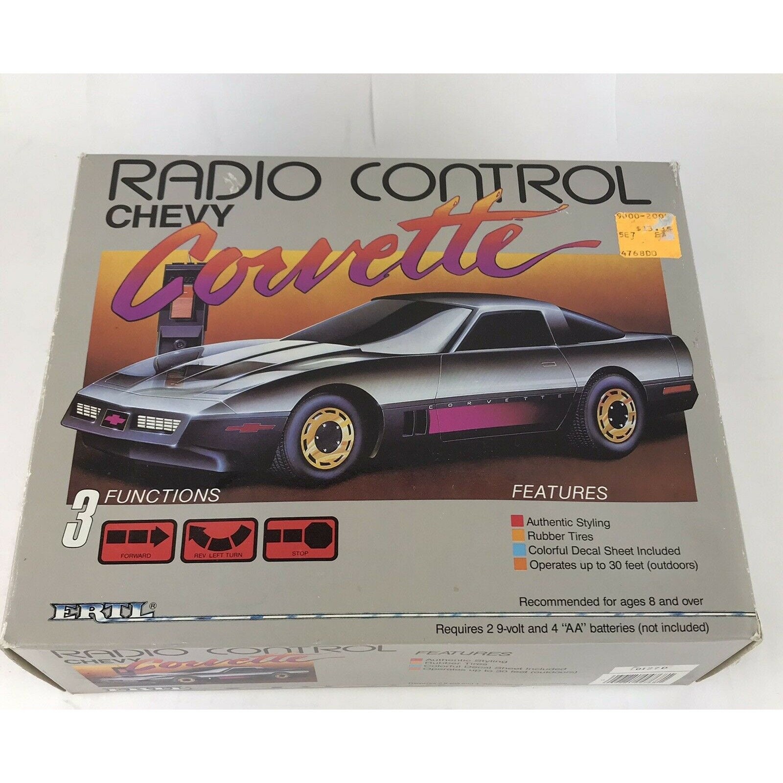 Ertl Radio Control Chevy Corvette Vintage 1980’s RARE - Etsy