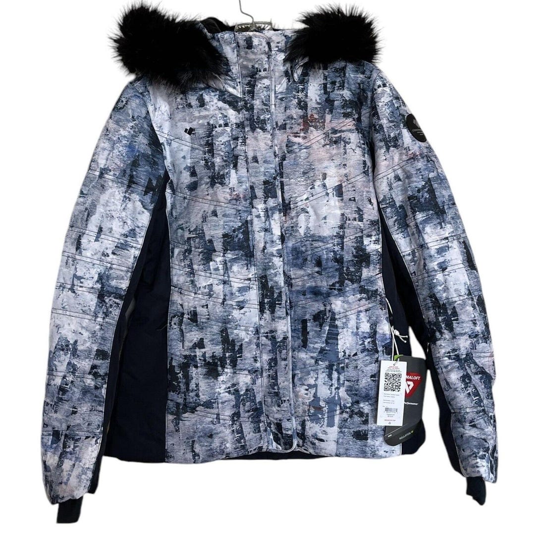 Obermeyer Womens Tuscany II Jacket Ski Size 8 Insulated Faux Fur ...