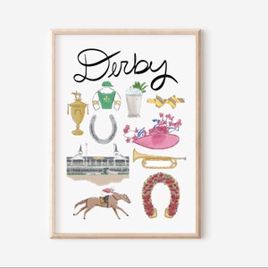 Kentucky Derby Watercolor Art Print - Etsy