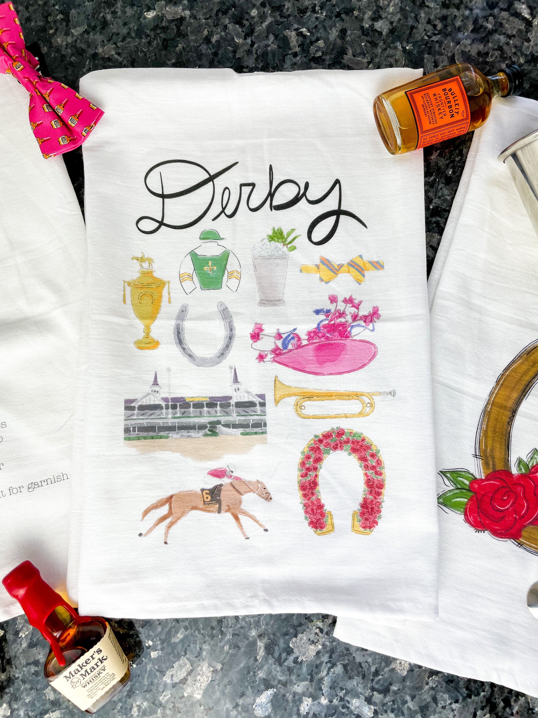Kentucky Derby Tea Towel | Etsy