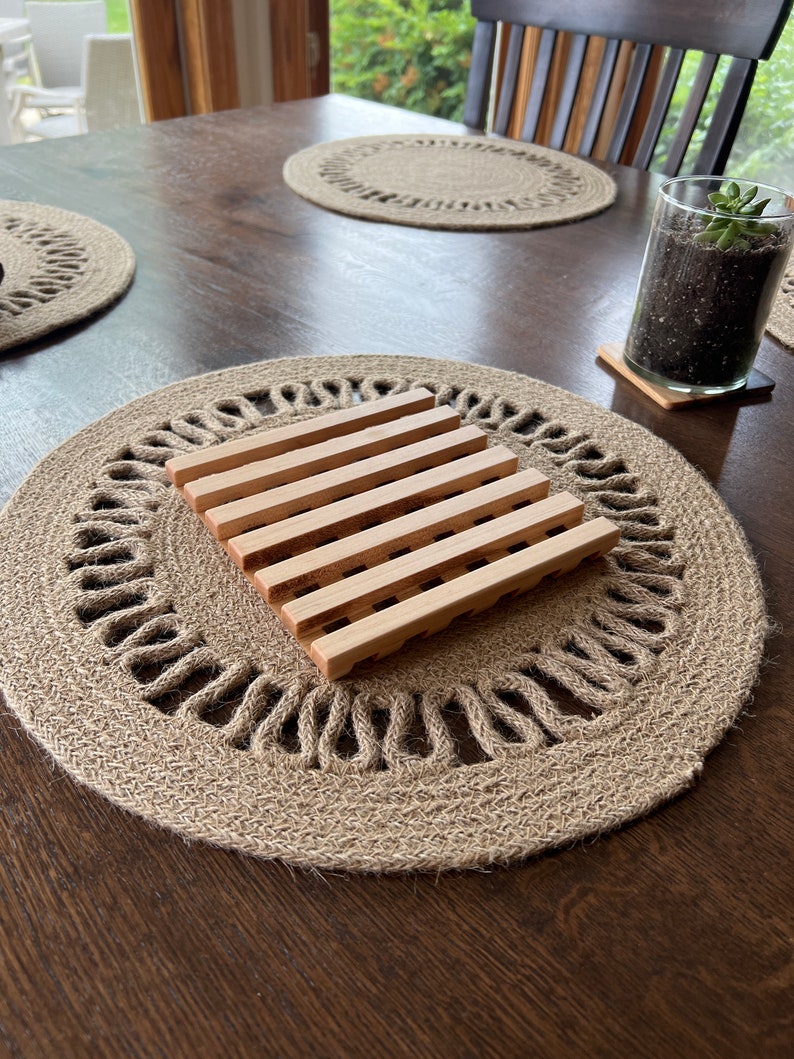 Wood Trivet / Pot Holder - Etsy