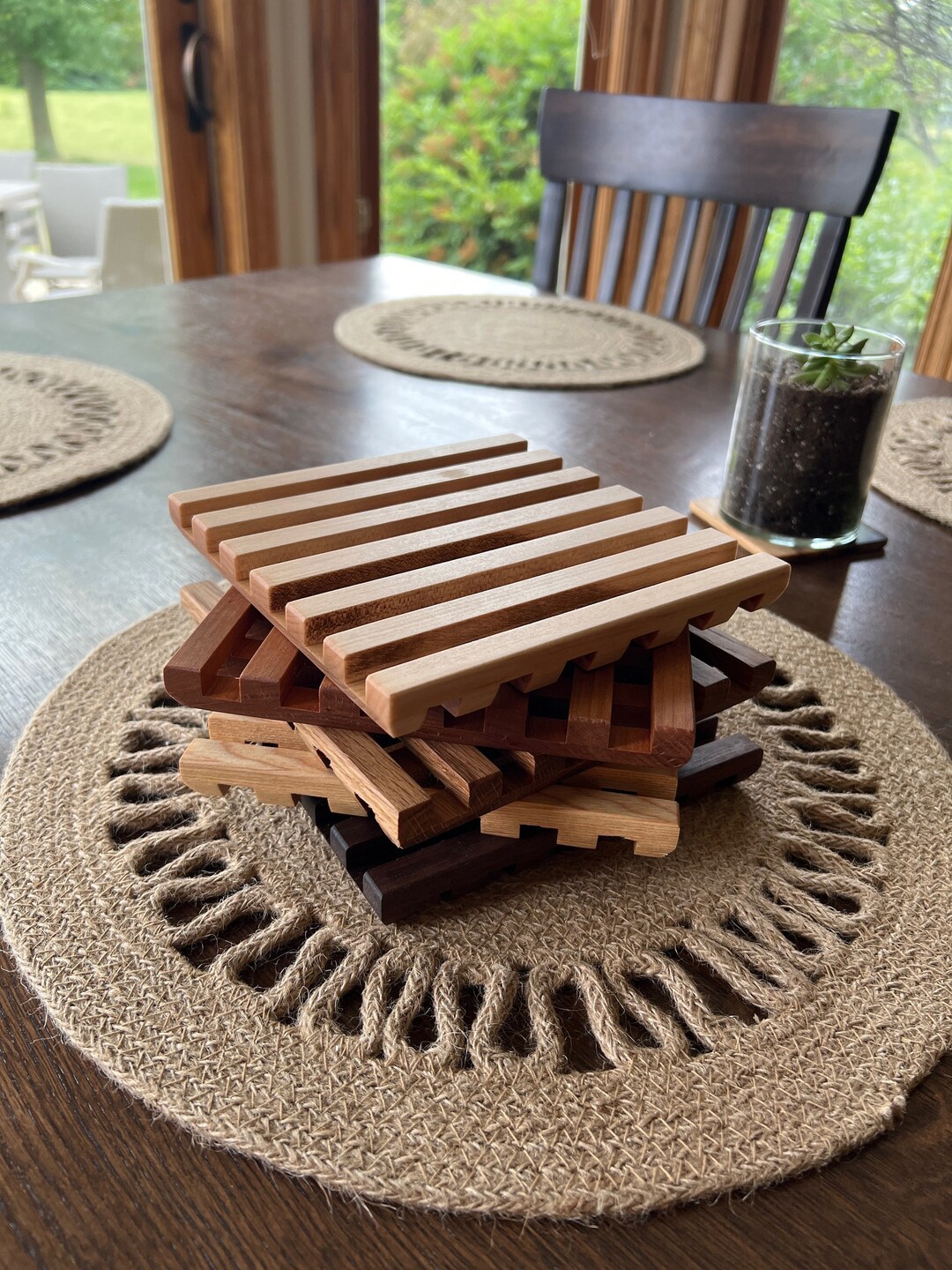 Wood Trivet / Pot Holder - Etsy