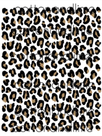 Leopard Print FULL SHEET Sublimation Transfer/ Sublimation - Etsy