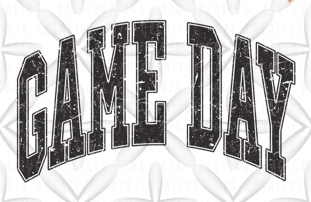 Game Day Distressed Athletic Sublimation Transfer Ready to Press - Etsy