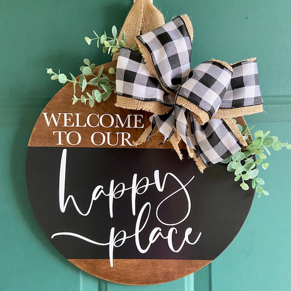 Welcome to Our Happy - Etsy