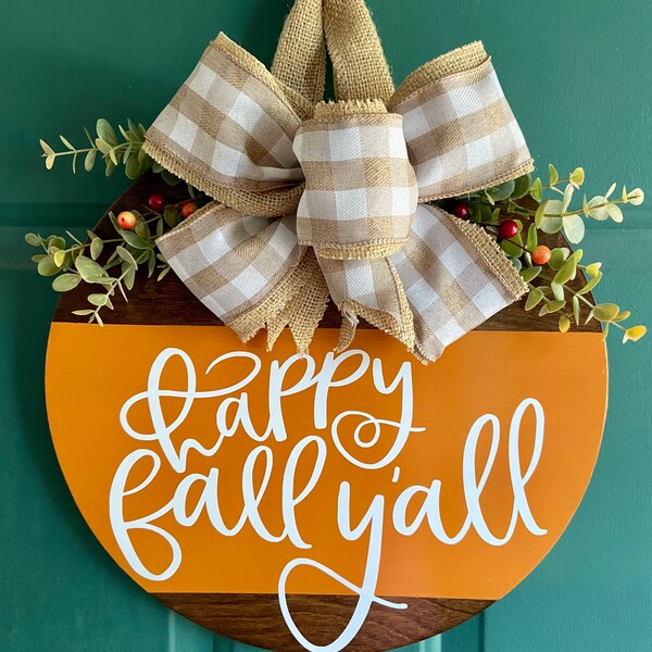 Happy Fall Sign - Etsy