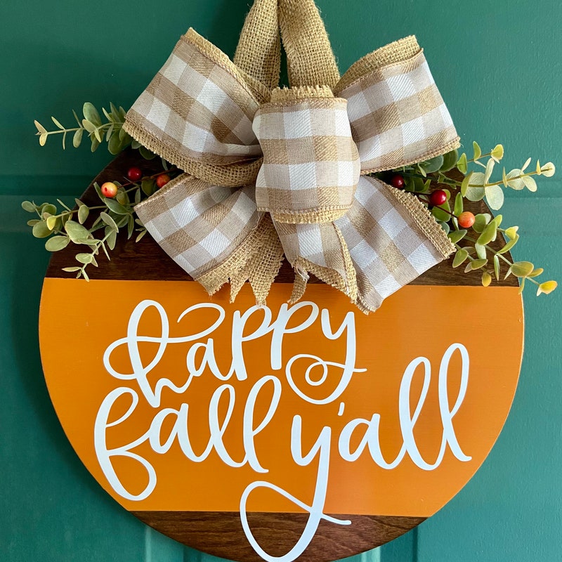 Happy Fall Sign - Etsy