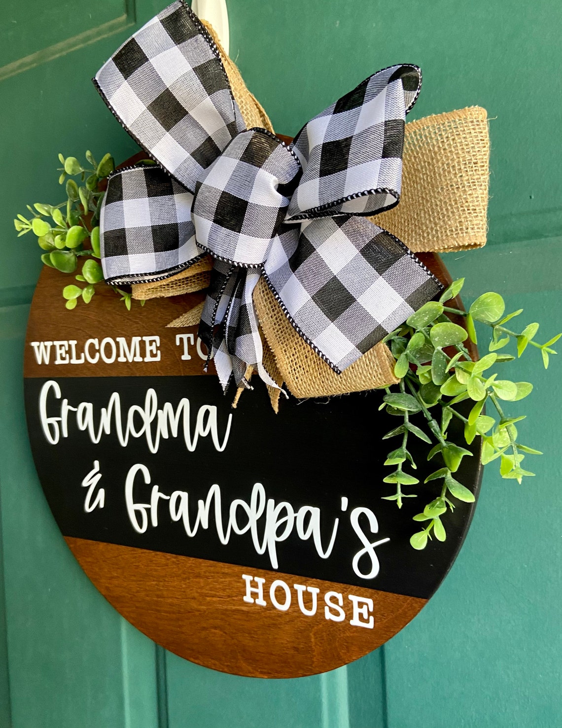 Welcome to Grandma & Grandpas House 14 Sign Welcome Door | Etsy