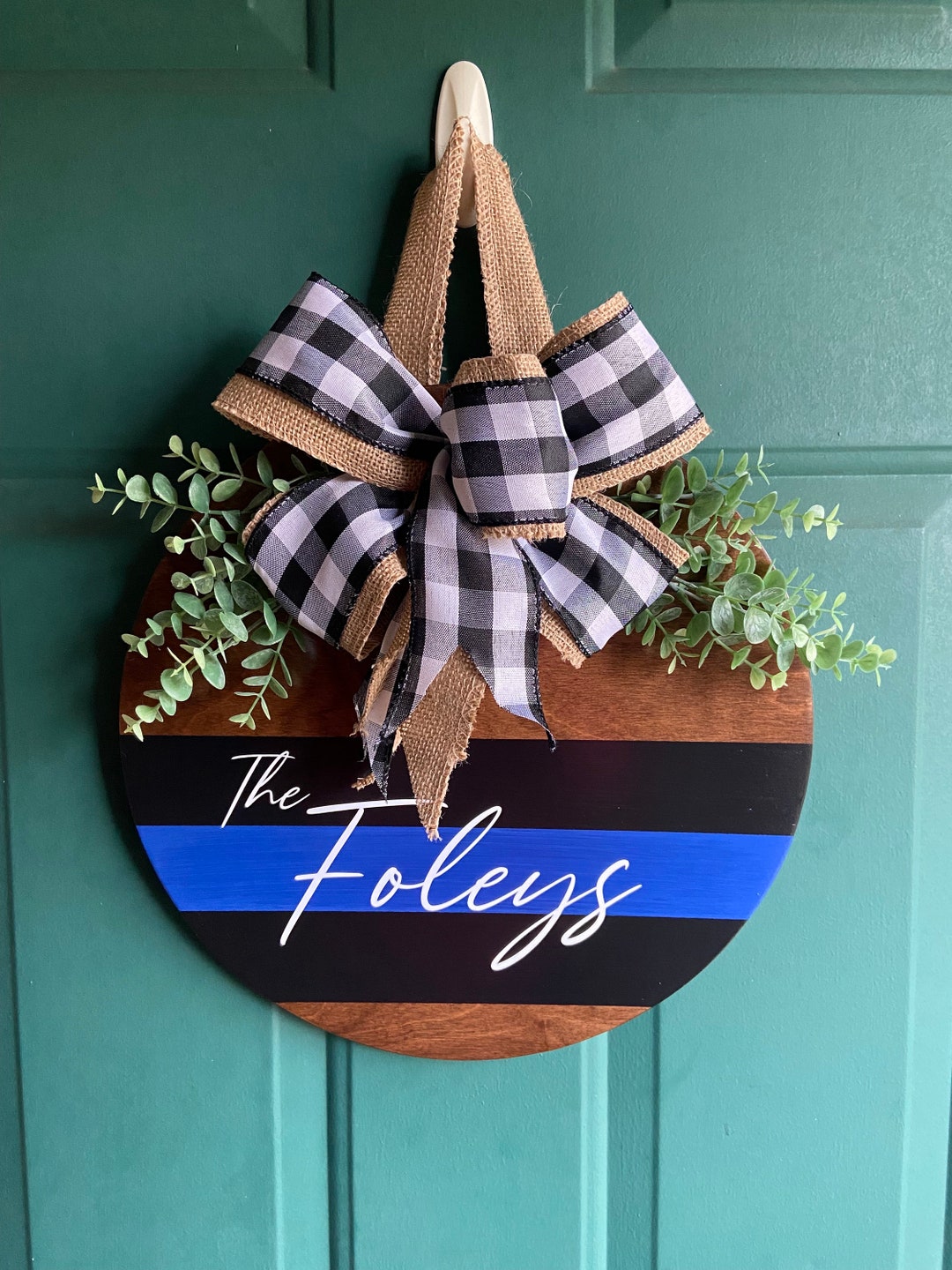 Custom Name Door Hanger | Sign for Front Door | Personalized Door ...