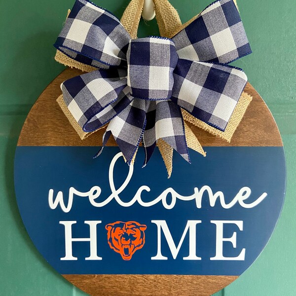 Chicago Bears Door Sign - Etsy