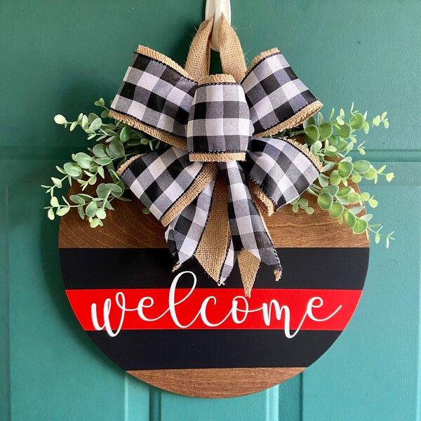 Firefighter Door Sign - Etsy