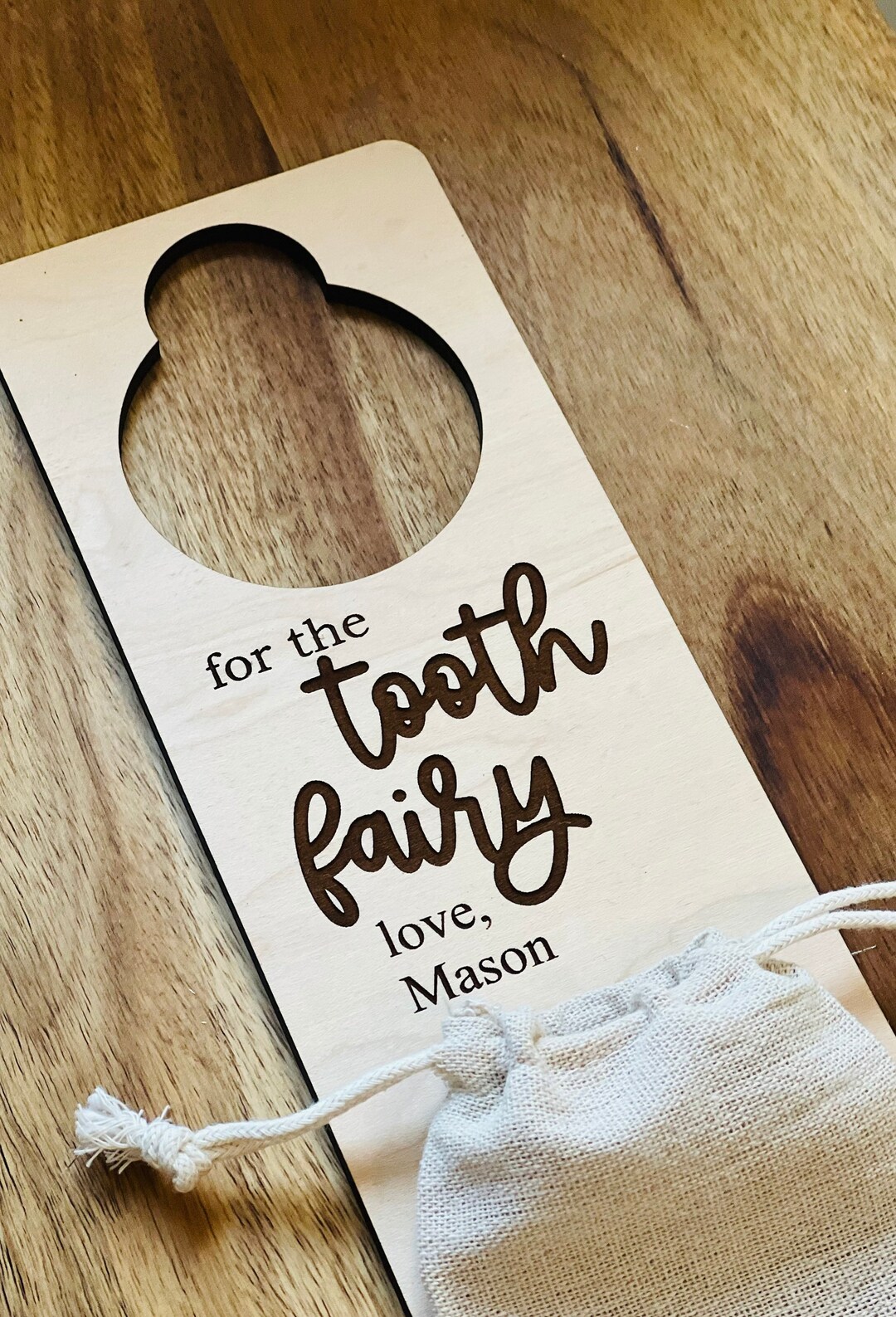 Tooth Fairy Door Hanger Personalized, Tooth Fairy Gifts, Lost Teeth ...