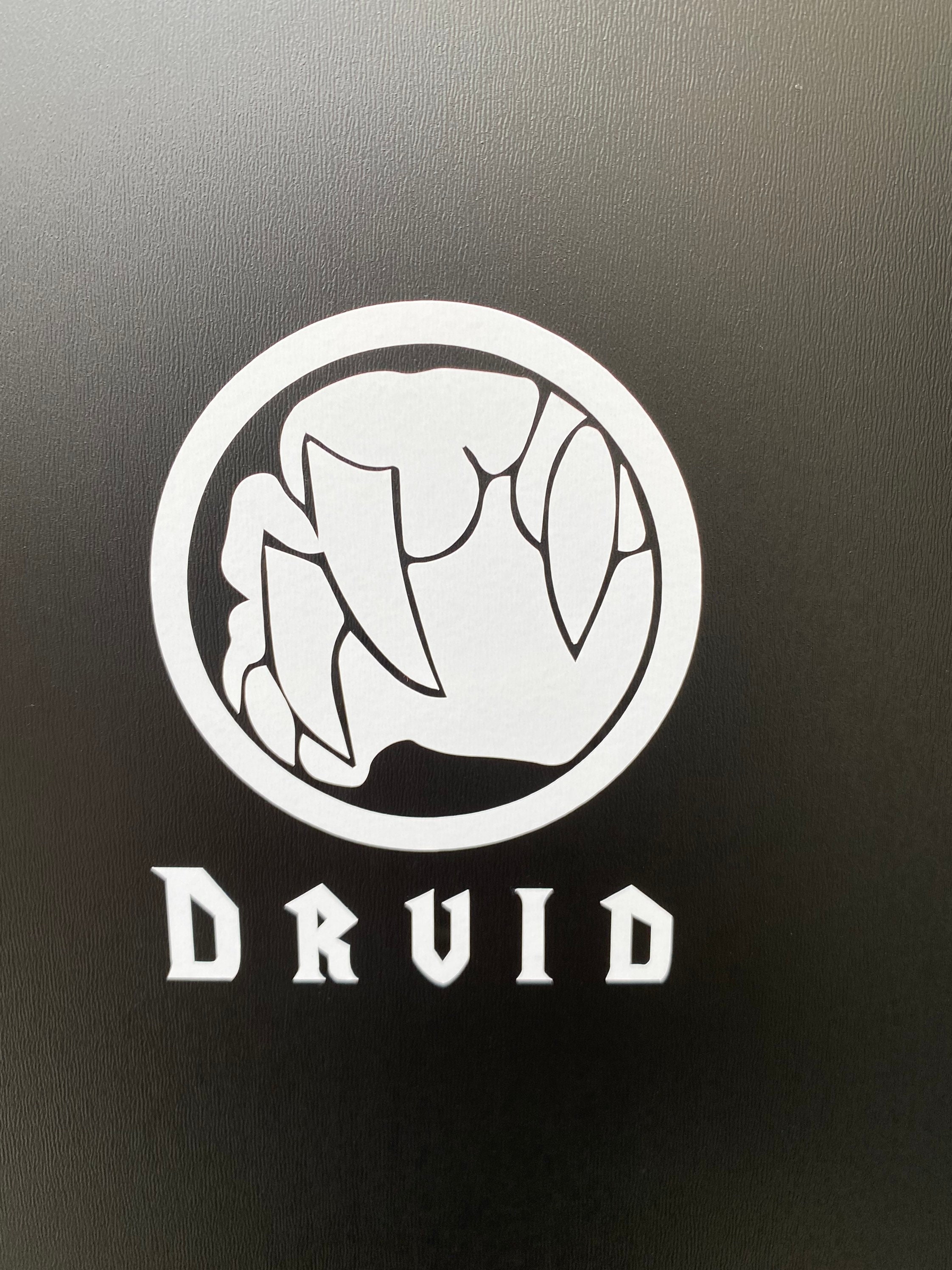 World Of Warcraft Inspired Druid Class Icon Vinyl Decal Etsy Uk