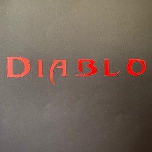 Diablo Vinyl Sticker Decal - Etsy