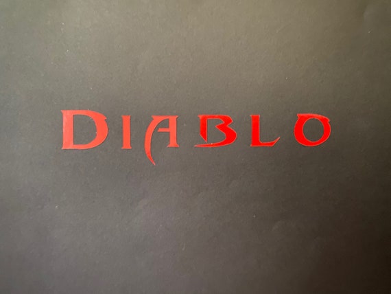 Diablo Vinyl Sticker Decal - Etsy