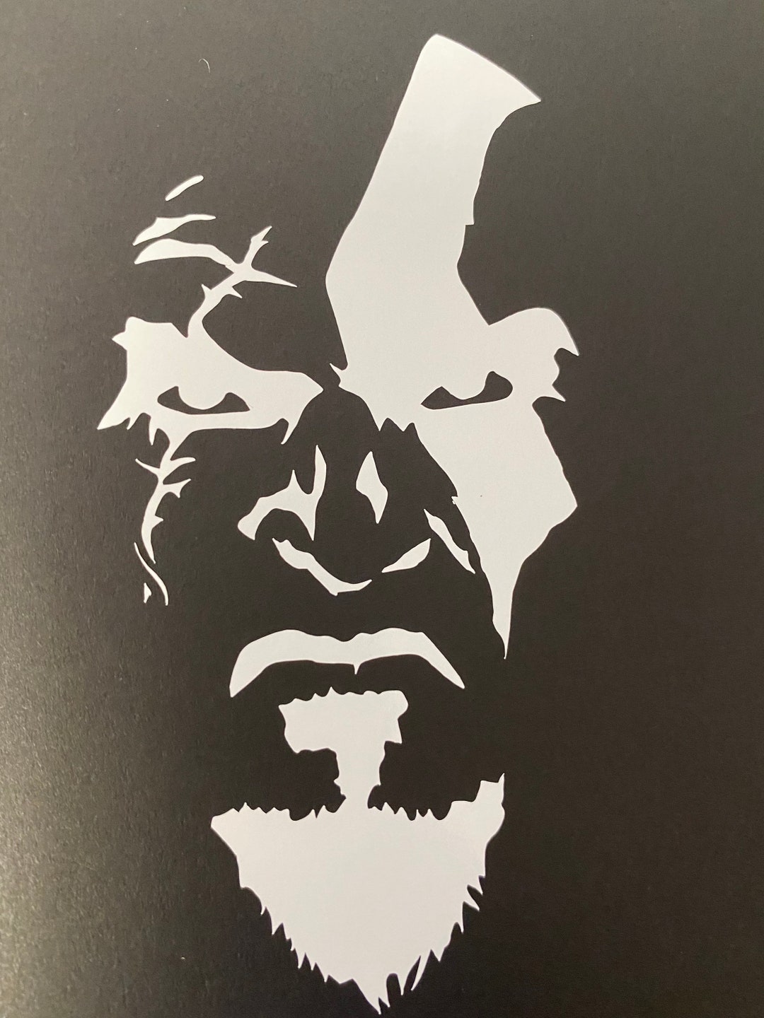 God of War Kratos Vinyl Sticker Decal - Etsy