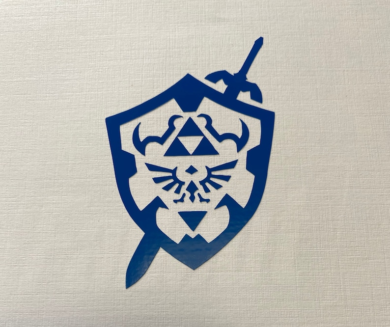 Legend of Zelda Master Sword and Shield Logo Vinyl Decal Sticker - Etsy