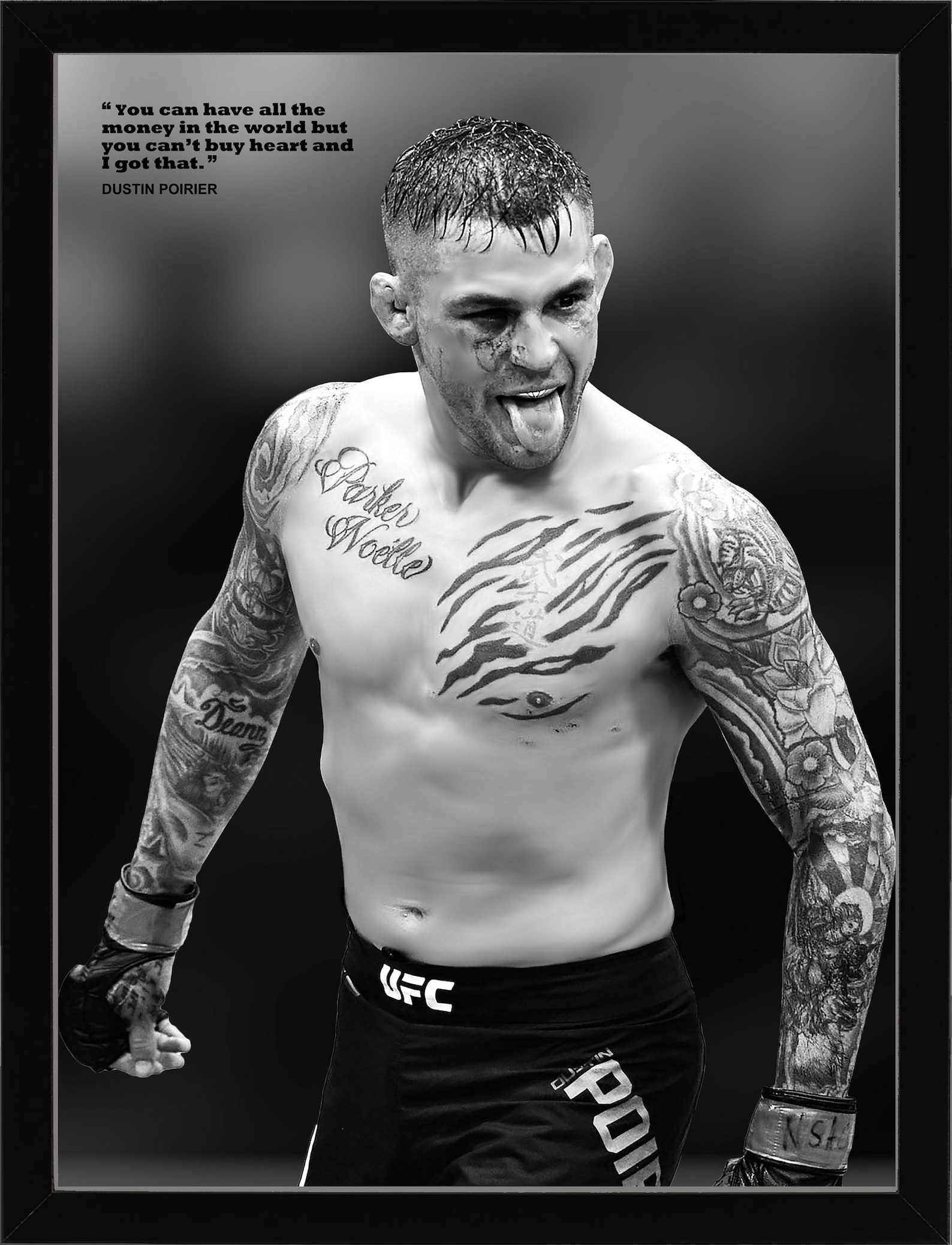 Dustin Poirier poster canvas UFC print MMA Wall Art Decor | Etsy