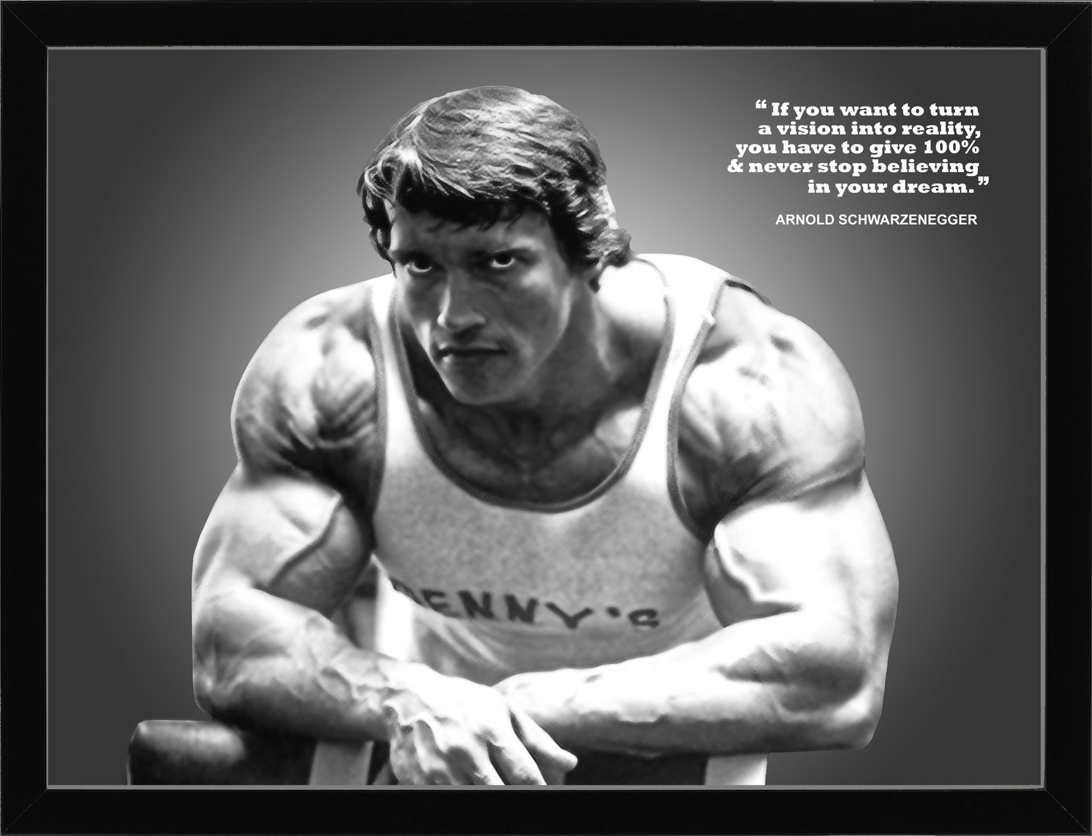 Arnold Schwarzenegger Poster Canvas Wall Art Decor for Gym | Etsy