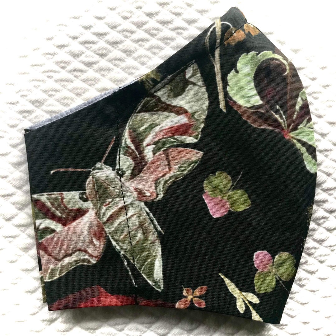 Midnight Moths Handmade Adjustable Mask - Etsy