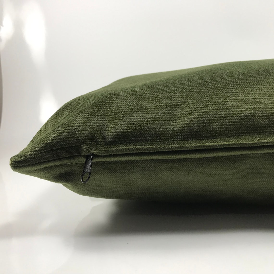 Green Velvet Pillow Cover, Green Velvet Decorative Cushion Case - Etsy