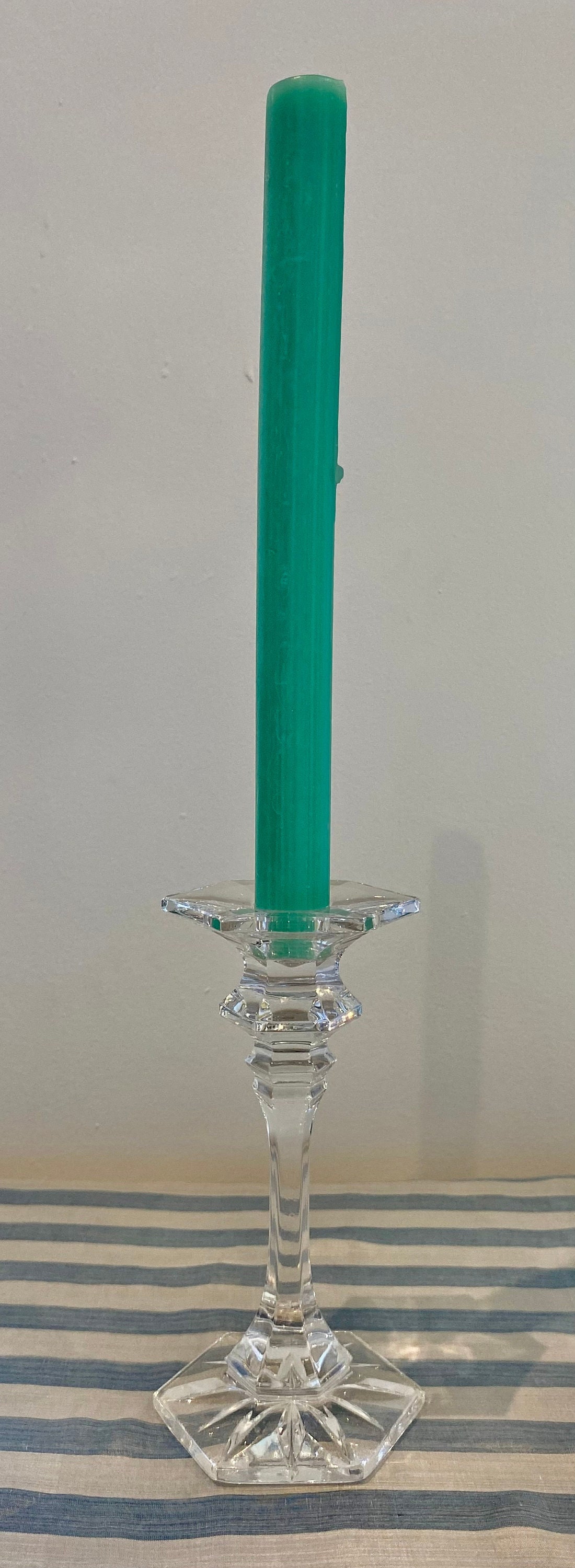 Pretty Polish Irena Lead Crystal Cut Glass Vintage Candlestick ...