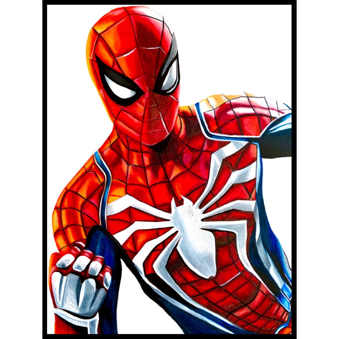 Spider-man Art Print - Etsy