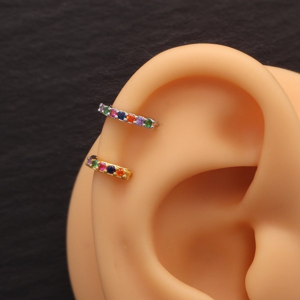 Colourful Hoop Earrings - Etsy UK