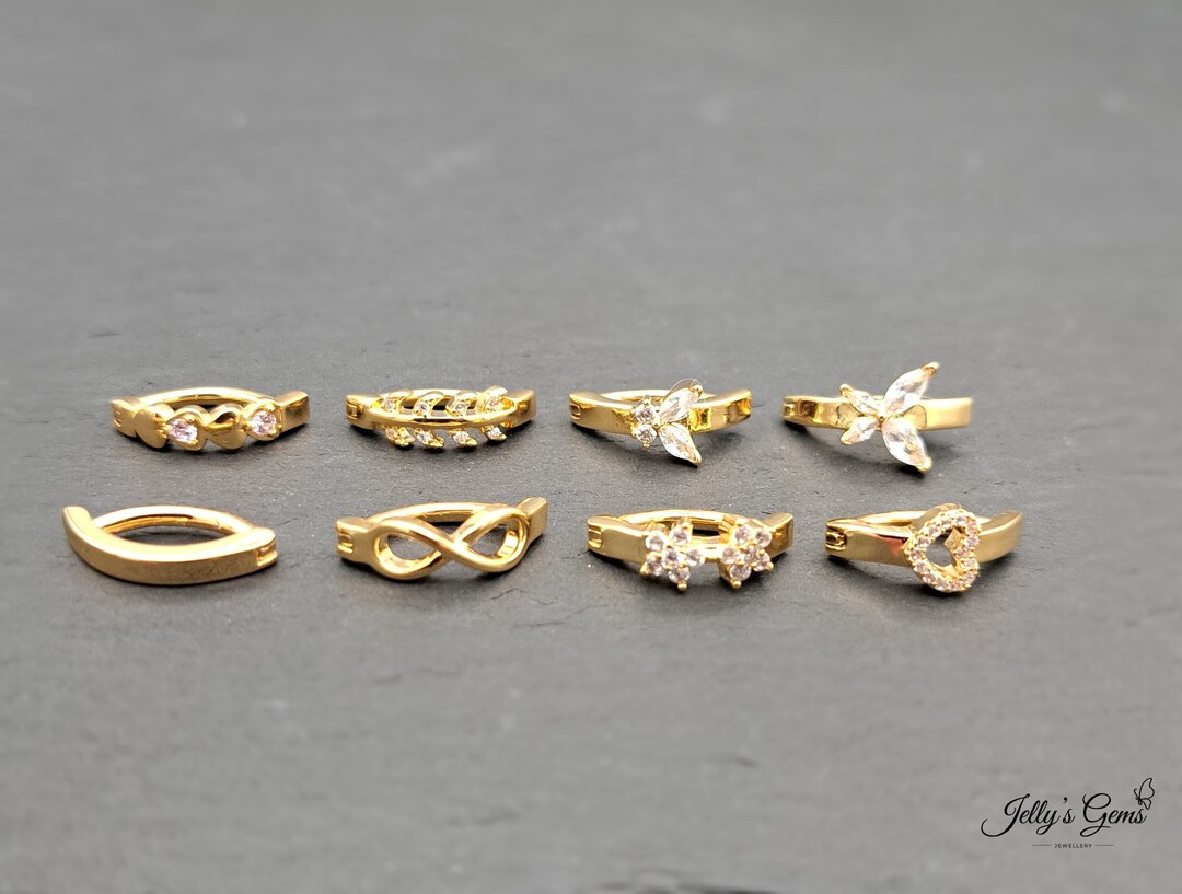 14G Naval Belly Button Piercing Belly Ring Hinged Belly Button Ring ...
