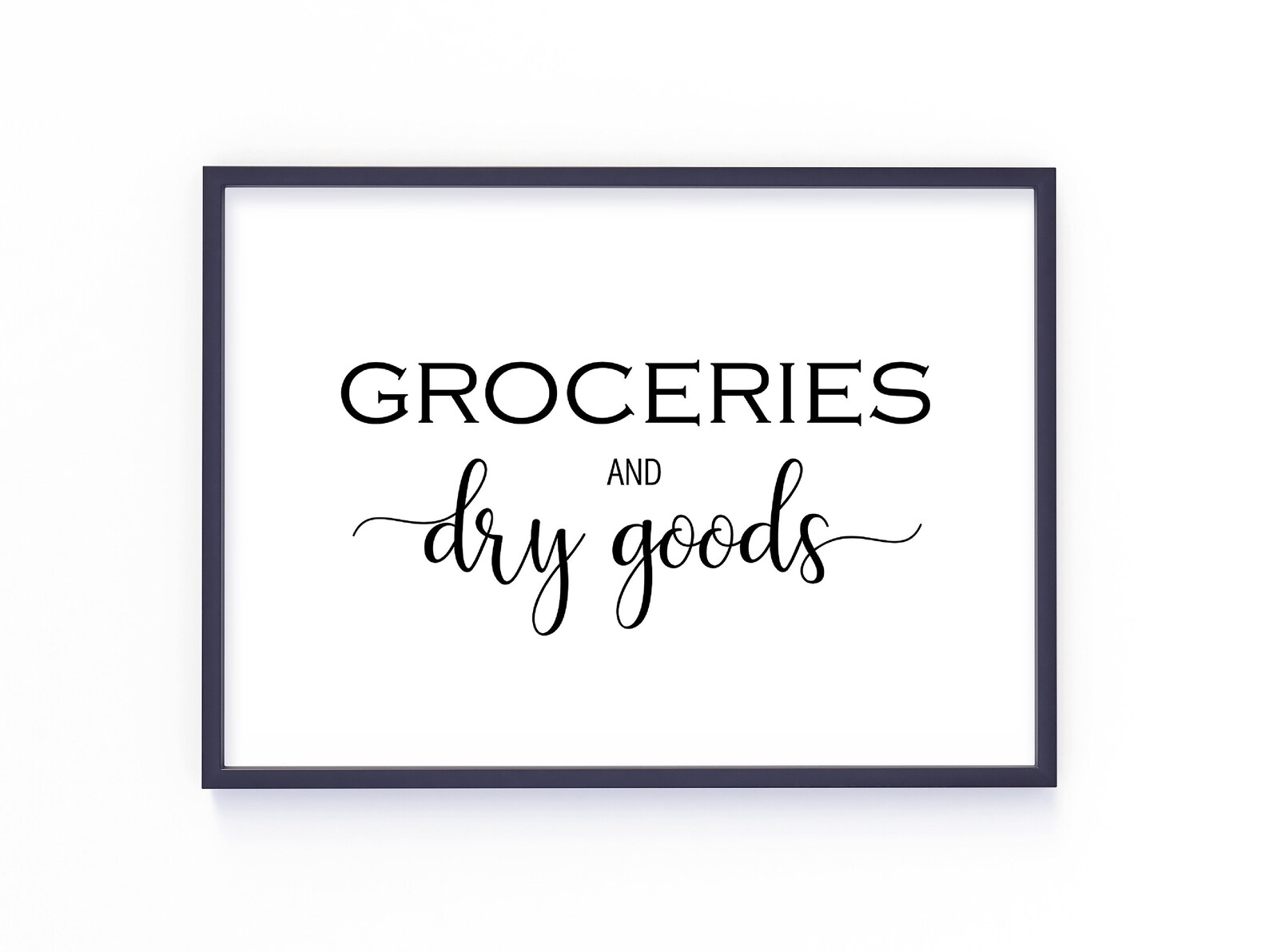 Groceries and Dry Goods Printable Art, Home Decor, Office Decor ...