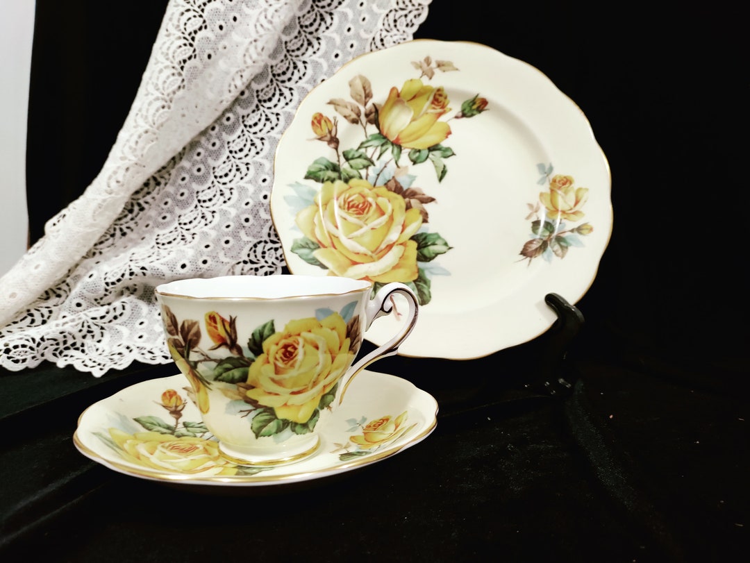 Royal Standart Roses of Picardy Tea Set Trio - Etsy
