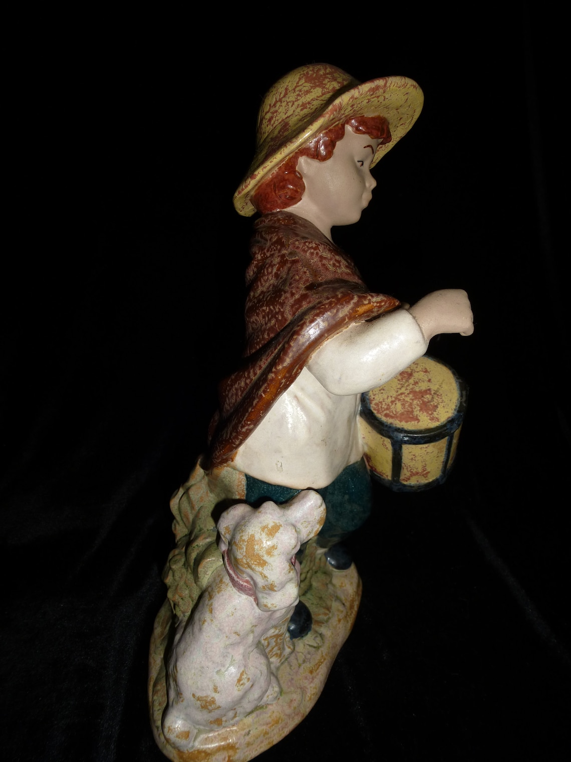 Nadal Ceramic Figurine Boy With Drum - Etsy