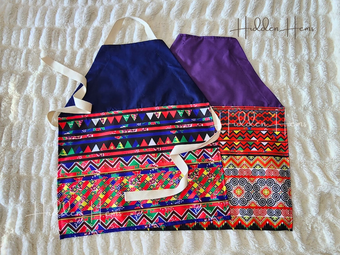 Hmong Inspired Apron, Kids Apron, Adjustable, One Size Fits All ...
