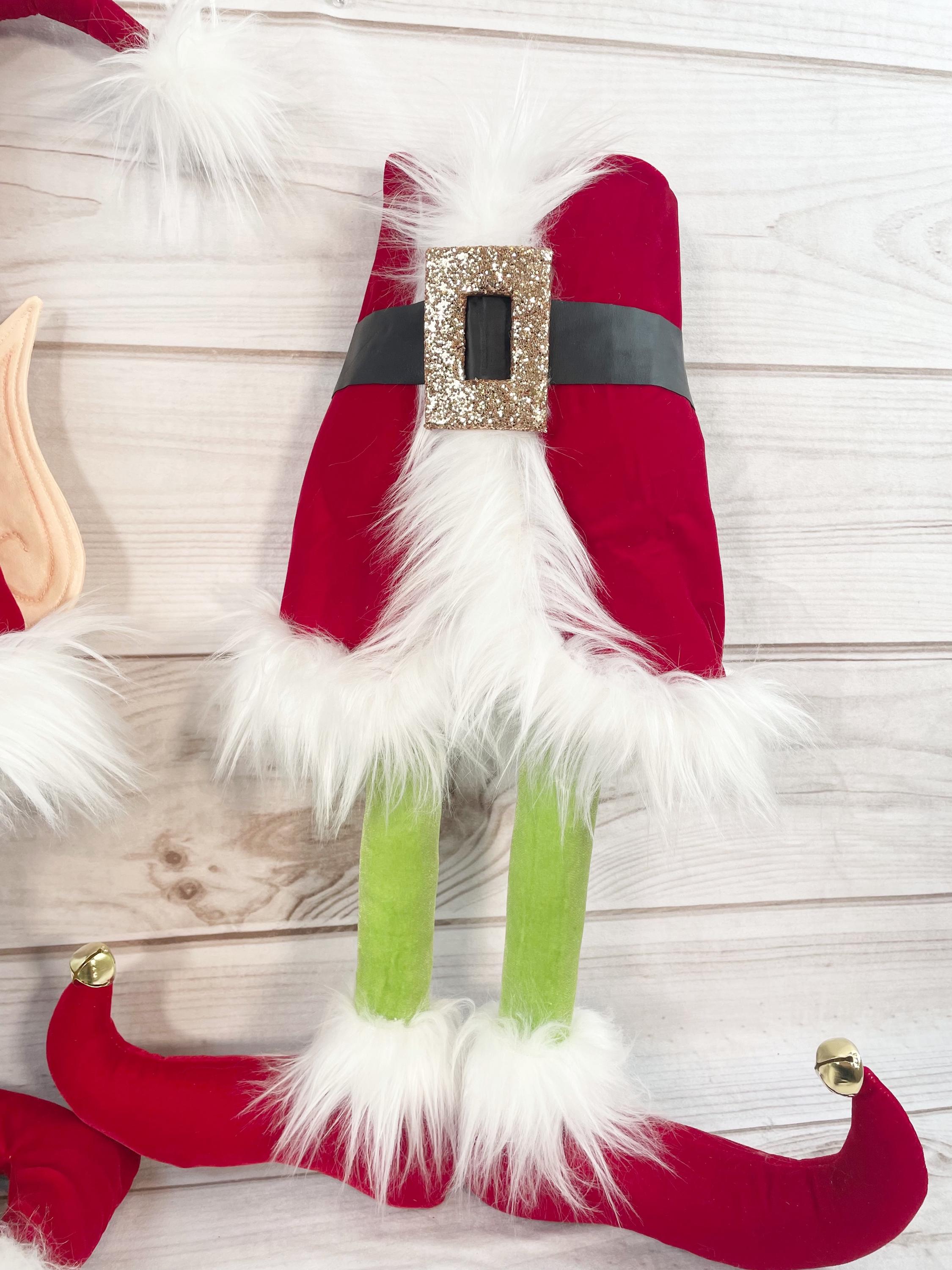Handmade Green Elf Wreath Attachment: Santa Jacket Christmas Swag - Etsy