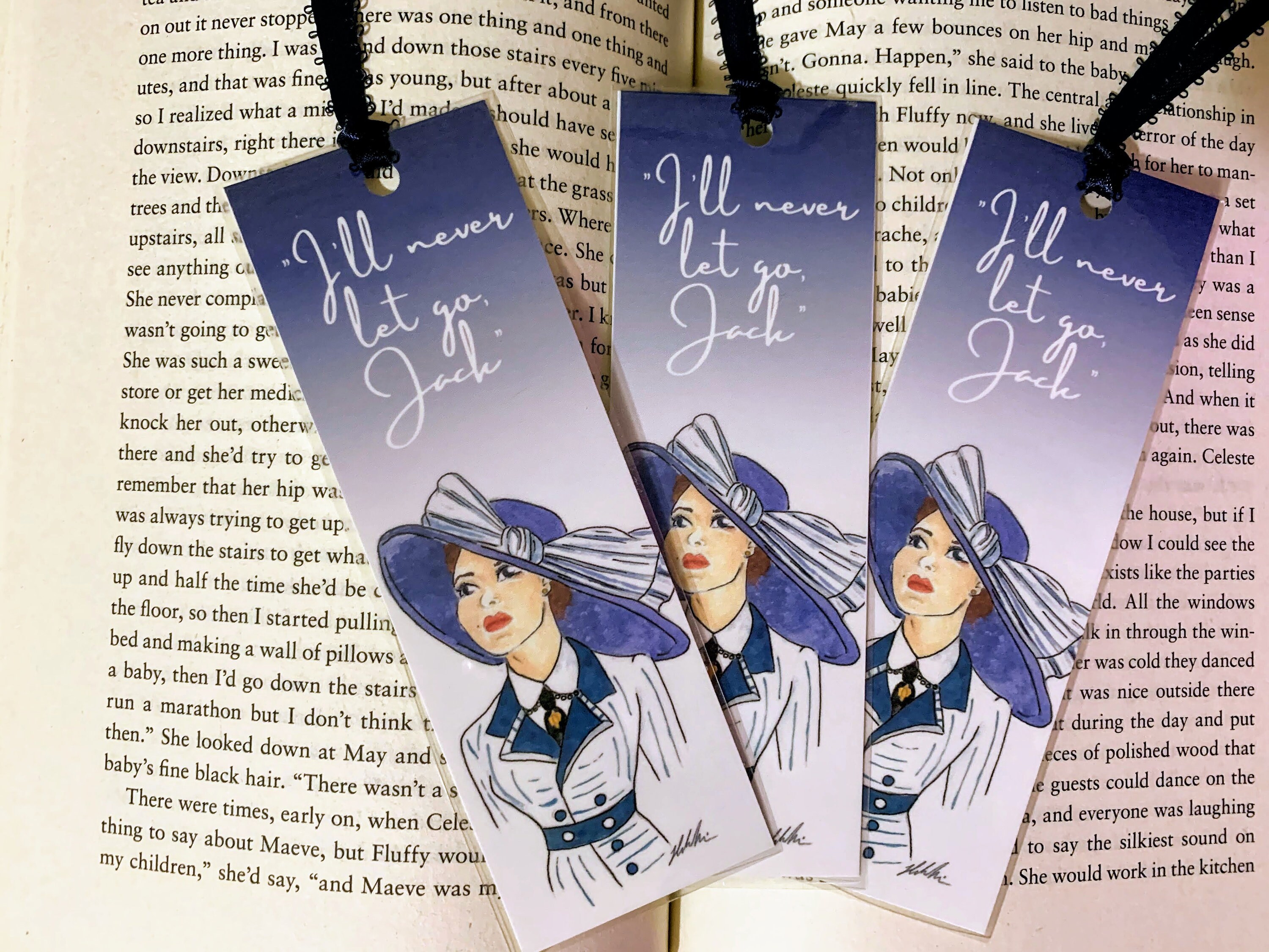 Titanic Bookmark Watercolor Rose Dawson Bookmark - Etsy